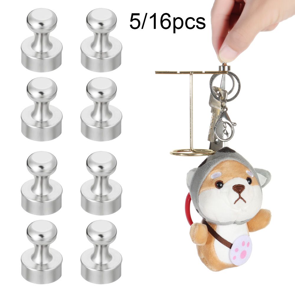 5/16PCS Metal Magnetic Push Pins Magnets Hanger Ho... – Vicedeal