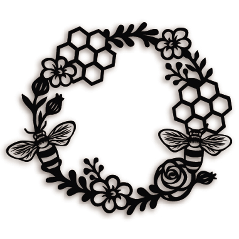 Metal Cutting Dies Bee Lace Wreath Frame dies For ... – Grandado