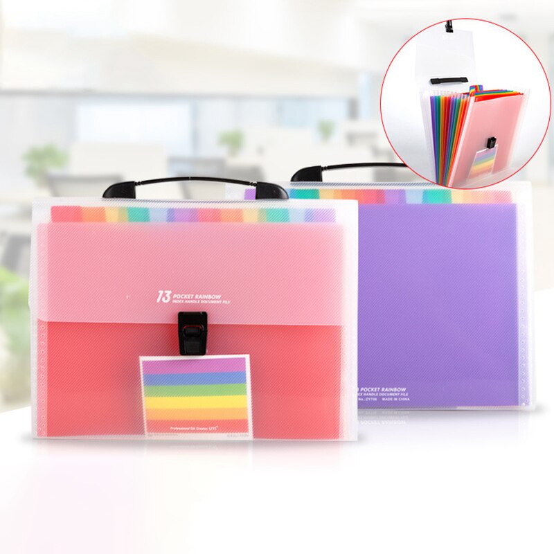 13-Pocket Multicolored Expanding Files Folder Acco... – Grandado