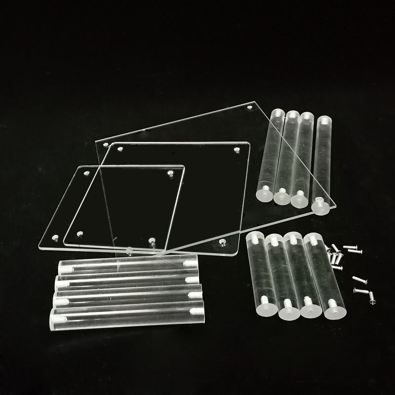 Square Clear Acrylic Crystal Cake Stand Wedding pa... – Grandado