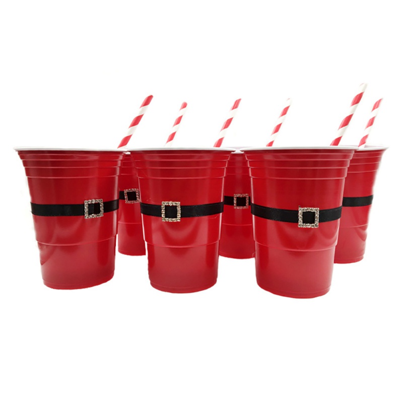 6PCS/SET Household Christmas Party Beer Pong Red S... – Grandado