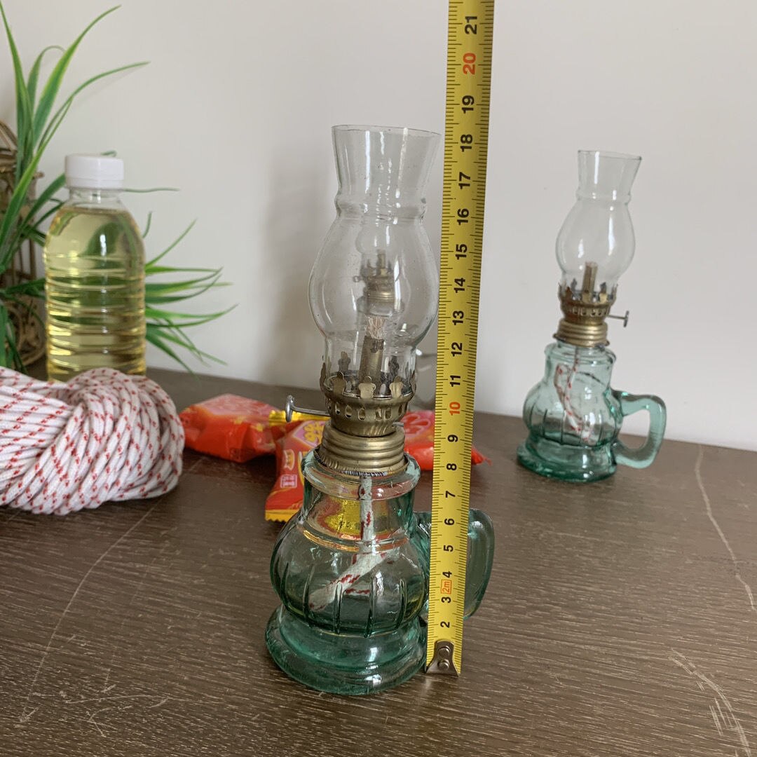 Rustic Kerosene Lamps Oil Lamps with Hurricane Gla... – Grandado
