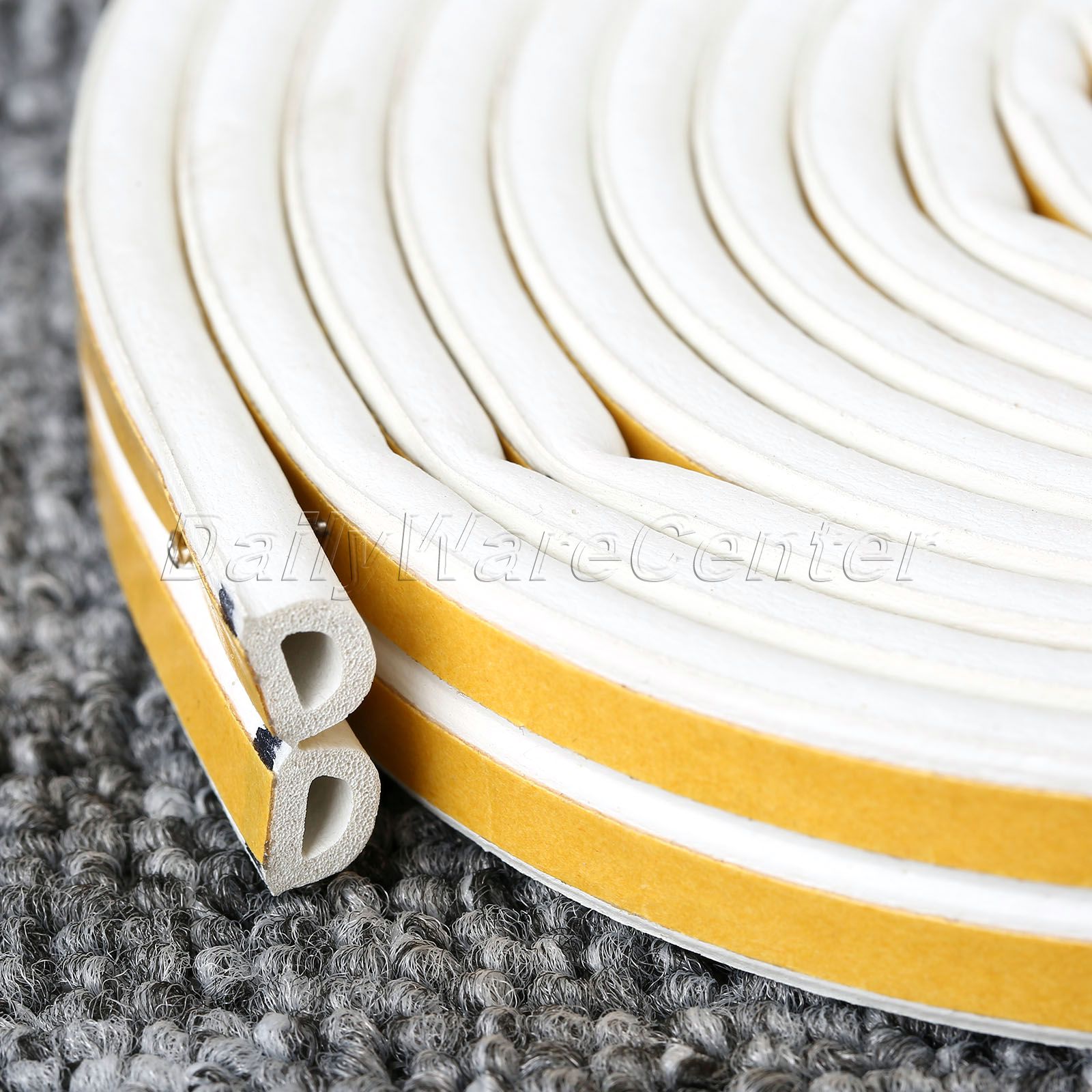 5 Meters D Type Foam Draught Excluder Self Adhesiv... – Grandado