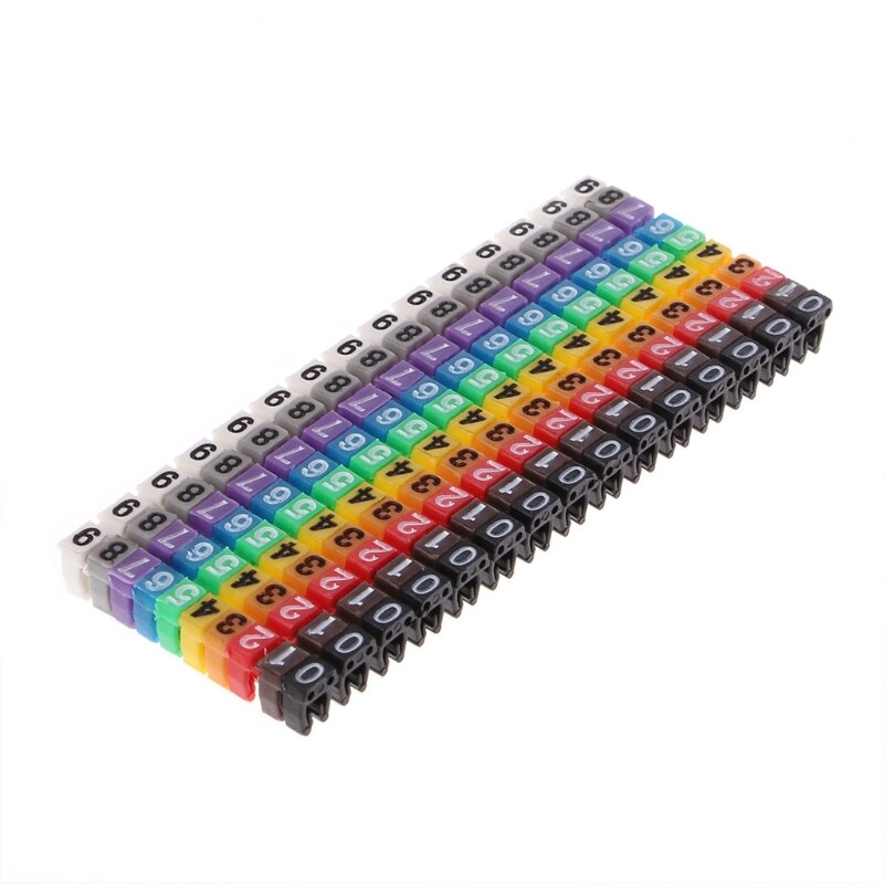 150 Pcs Cable Markers Colourful C-Type Marker Numb... – Vicedeal
