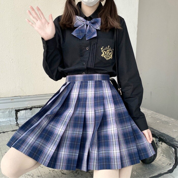 Japanese College Style JK Uniform Long-Sleeved Shi... – Grandado