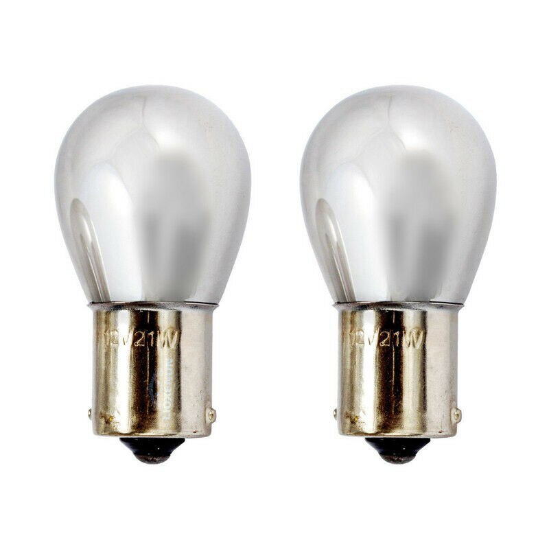 581 PY21W S25 BAU15s Silver / Chrome Amber Glass 1... – Grandado