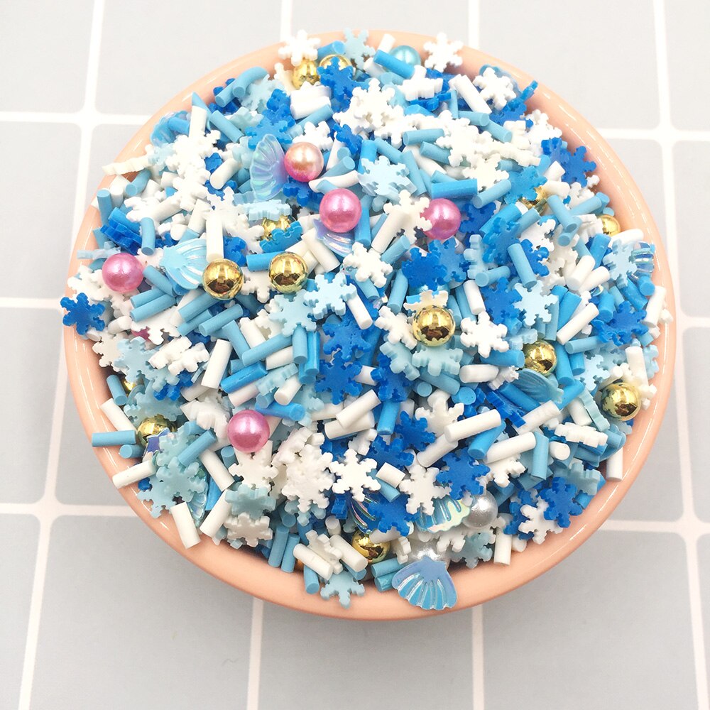 100g/lot Mixed Polymer Clay Sprinkles Colorful for... – Grandado