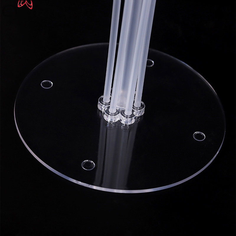 7 Tubes Balloons Holder Column Stand Clear Plastic... – Grandado