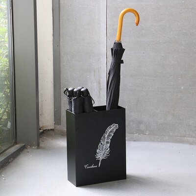 Iron umbrella stand multi-function umbrella bucket... – Vicedeal