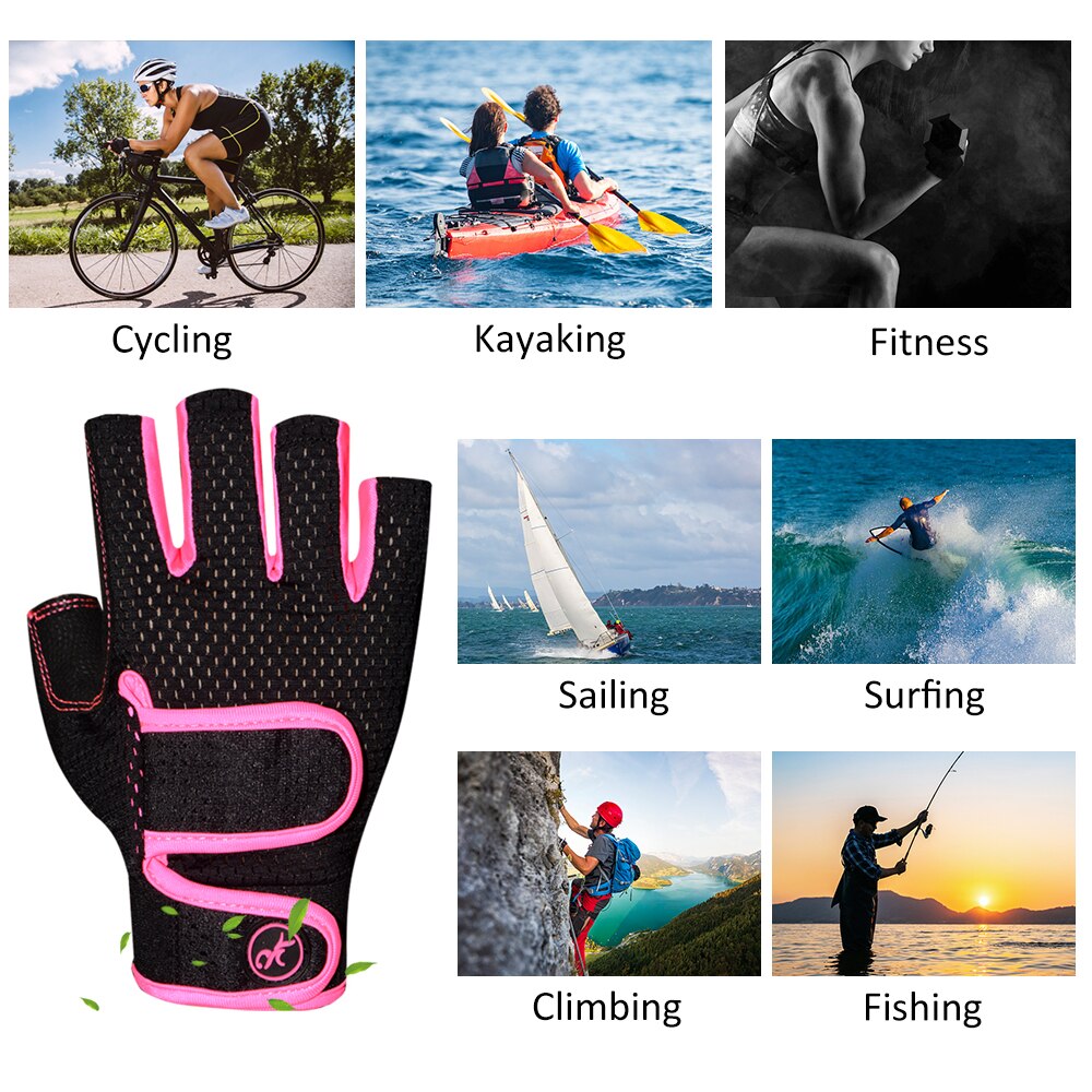 Fingerless Gloves 3/4 Short Finger Cycling Gloves ... – Vicedeal