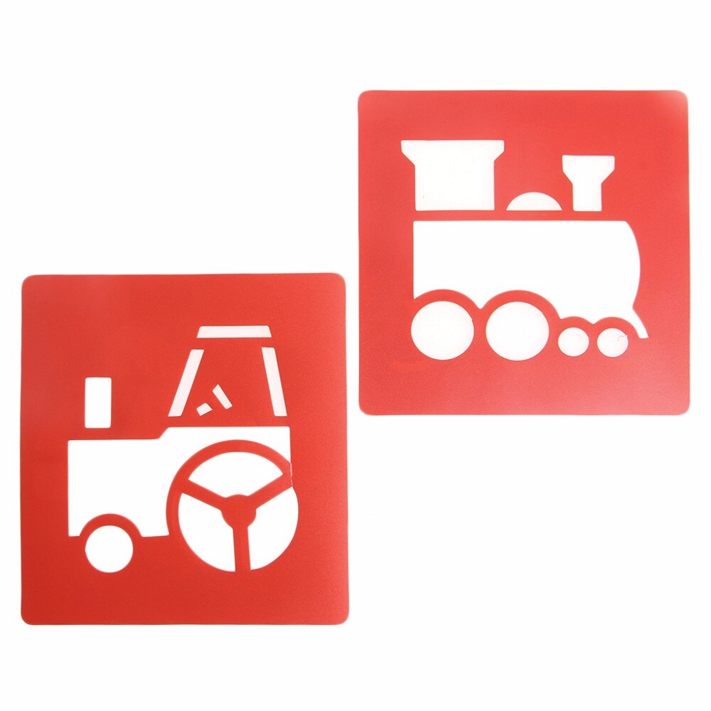 6Pcs Children Transport Shaped Plastic Painting Dr... – Grandado