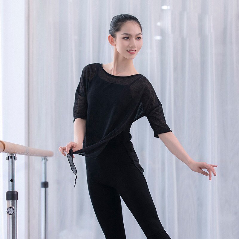 Adult Ballet Latin Belly Dance Top Transparent Blo... – Grandado