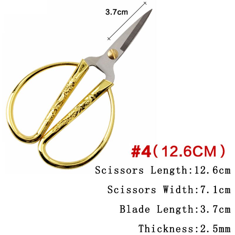 Stainless Steel Vintage Gold Scissors Tailor Sciss... – Vicedeal