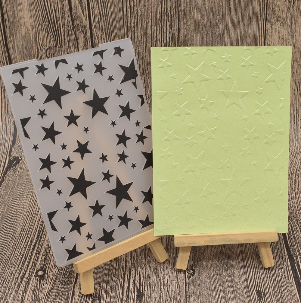 Star Plastic Embossing Folder Scrapbooking Paper C... – Vicedeal