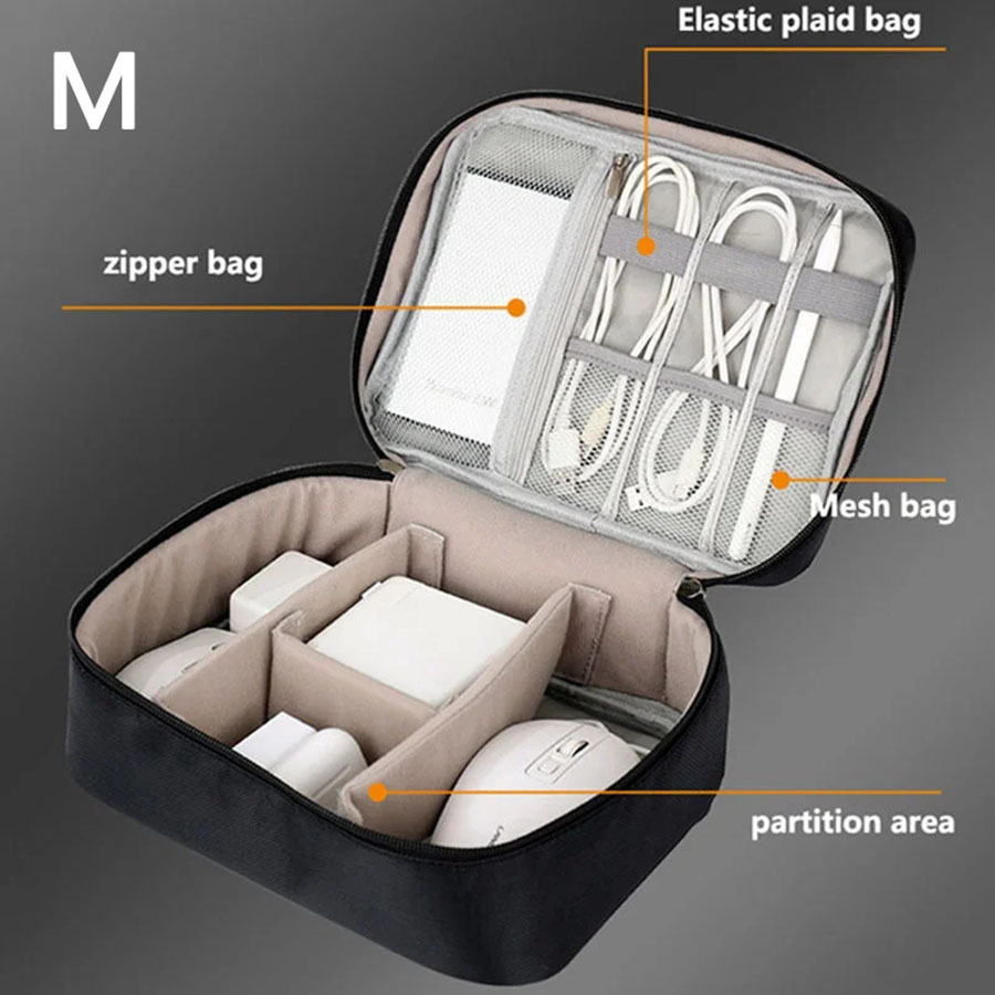Portable Data Cable Storage Bag Digital USB Charge... – Grandado