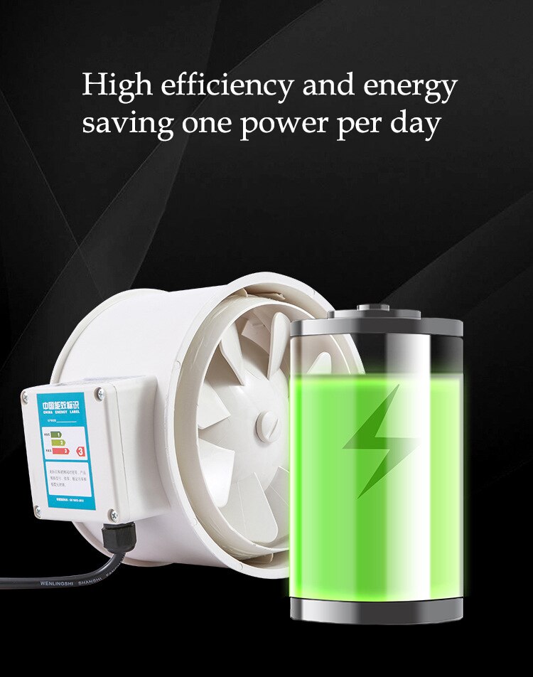 4 Inch Extractor Fan Low Noise Inline Duct Hydropo... – Vicedeal