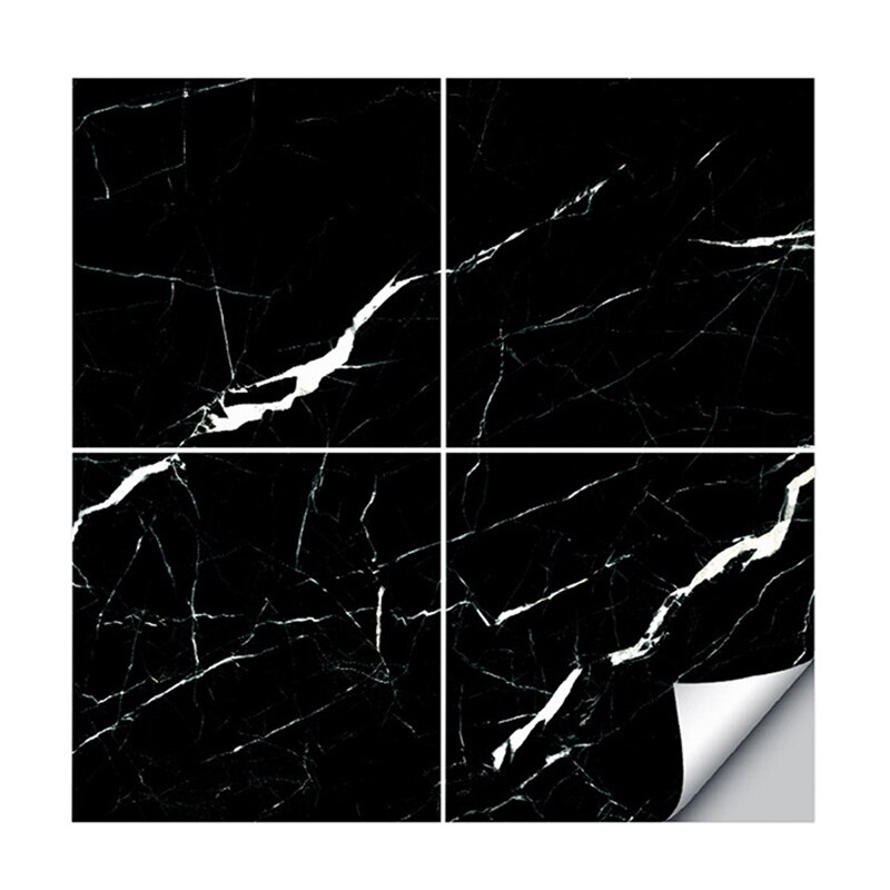 4 Pcs Imitation Marble Pattern Oil Proof Sticker K... – Grandado