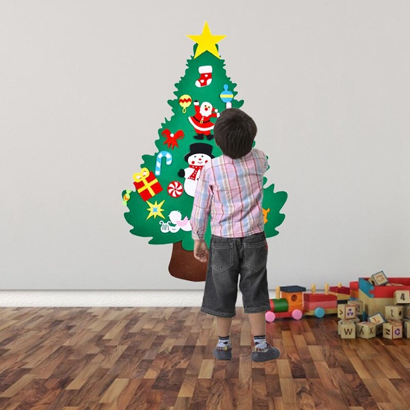 DIY Felt Christmas Tree Pendants Wall Hanging Deco... – Grandado