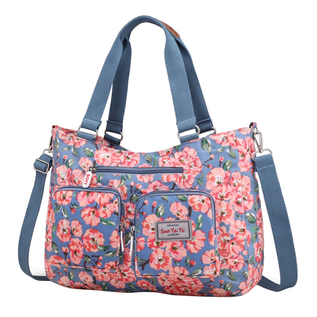 40# Large Capacity Floral Print Bag Ethnic Bags fo... – Vicedeal