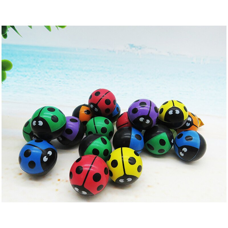 10 st barn leksak boll färgade studsande boll gumm... – Grandado