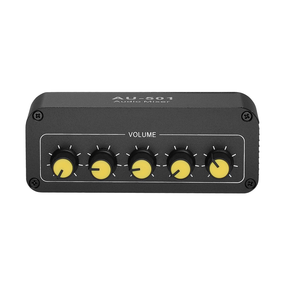 AIYIMA Stereo Audio Mixer Distributor 5 Input 1 Ou... – Grandado