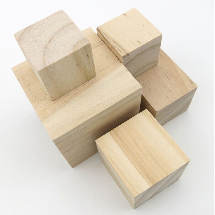 3cm cube,Solid wood cube,Wooden block, Early educa... – Vicedeal