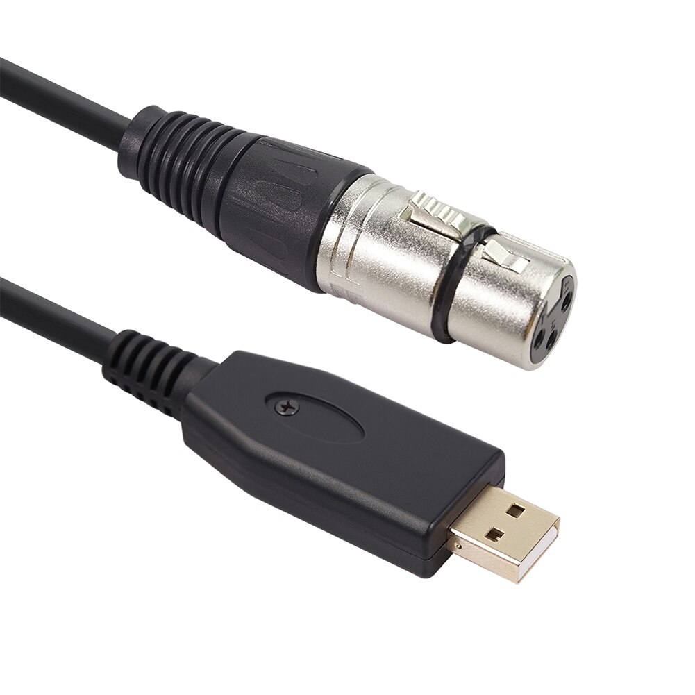 Adaptador de micrófono con Cable, macho a XLR USB,... – Grandado