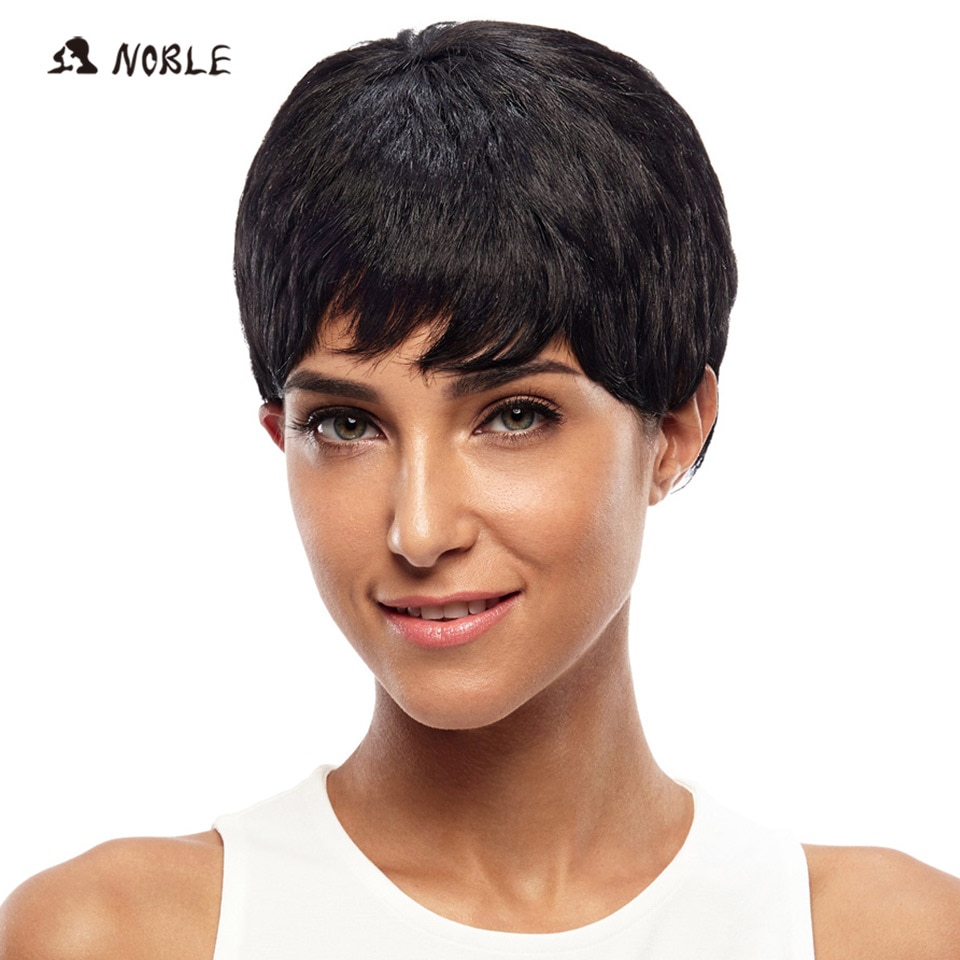 Noble Short Wigs High Temperature No Lace Wigs 8 I... – Grandado