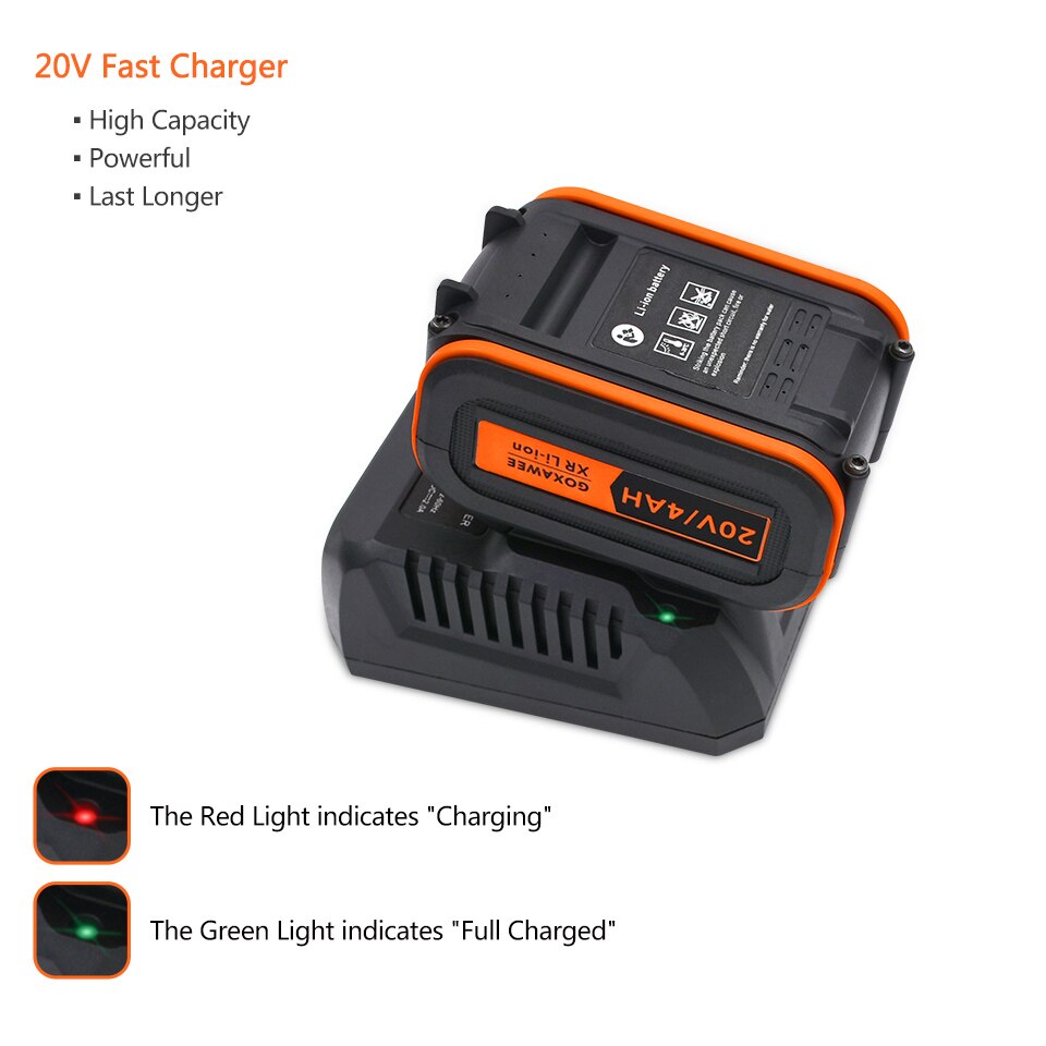 GOXAWEE 20V Cordless Impact Wrench Fast Charger To... – Grandado