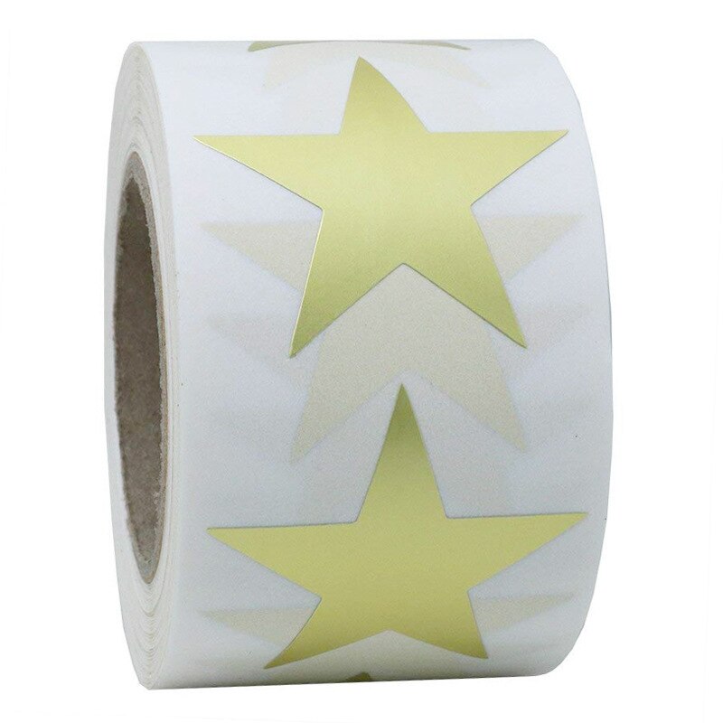 500 Labels Stickers Star Shape of Gold Stickers Se... – Grandado