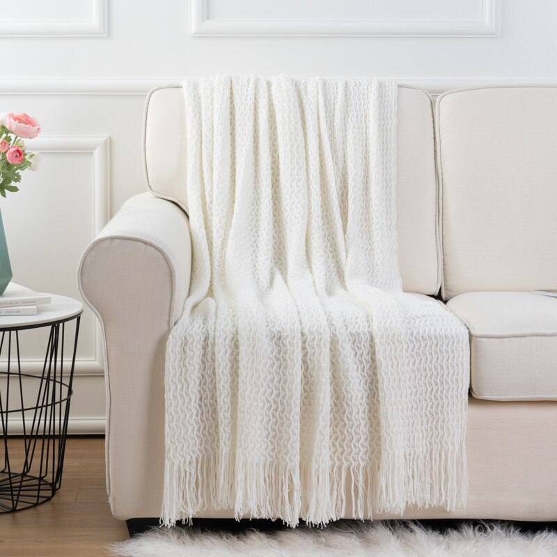 Battilo 100% Acrylic Throw Blanket Plaid Throws So... – Grandado