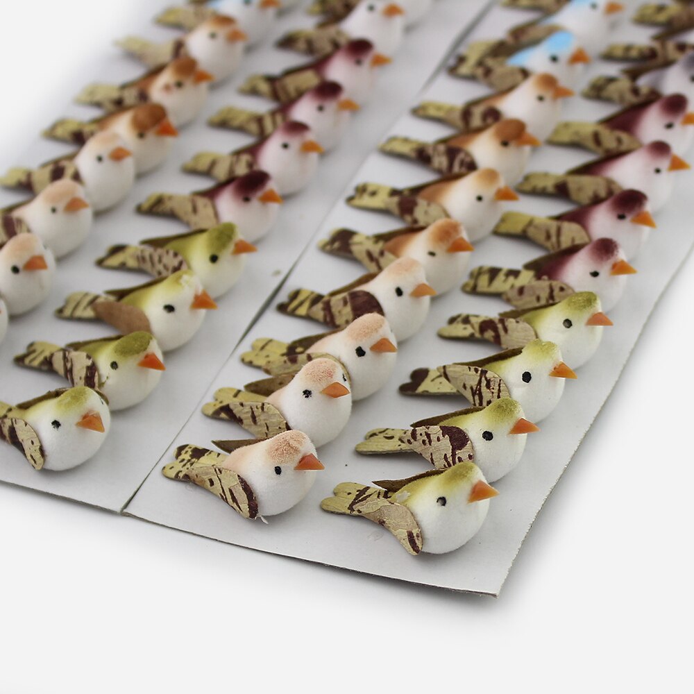 HUADODO 24pcs Mini Colorful Foam Artificial Birds ... – Grandado