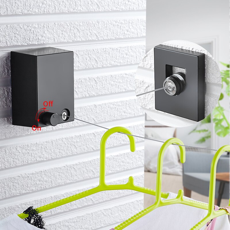 Retractable Clothesline Hanger Indoor Outdoor Dryi... – Grandado