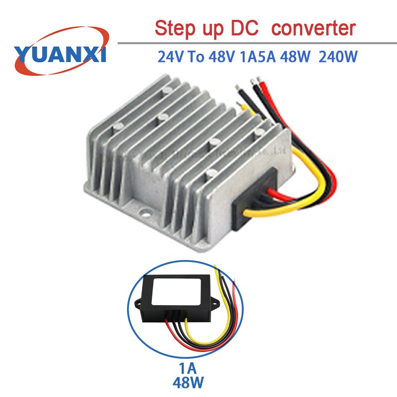 Step Up Dc Converter 24V Naar 48V 1A 5A 48W 240W D... – Grandado