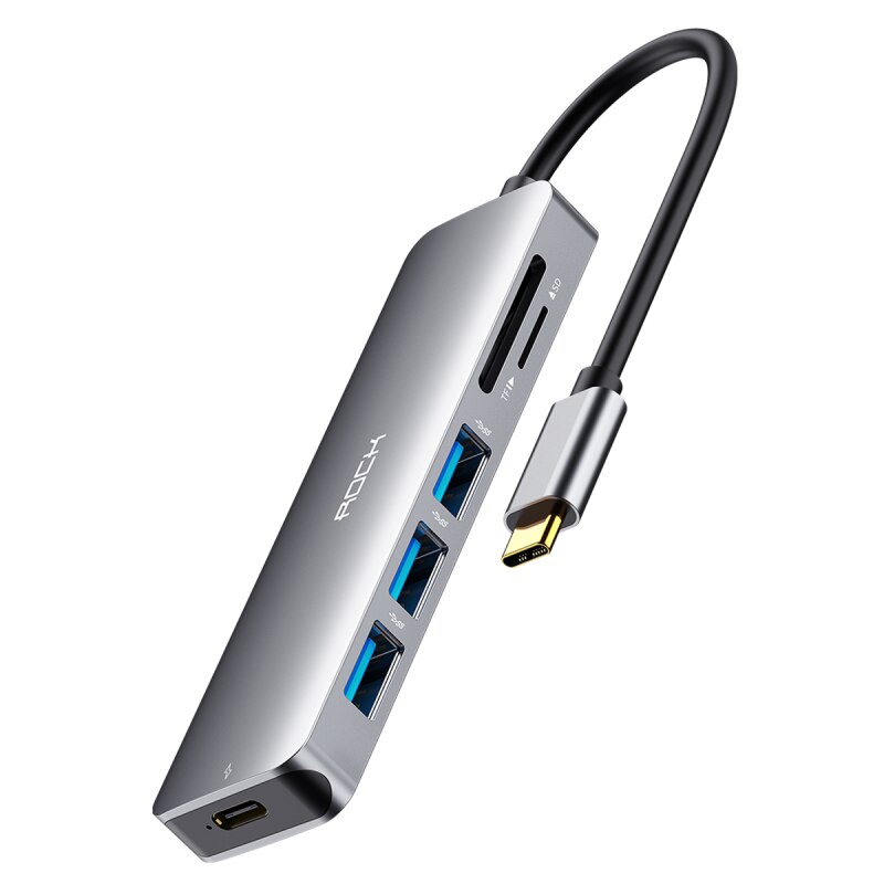 Rock Usb C Hub Pd Voor Macbook Laptop Type C Docki... – Vicedeal