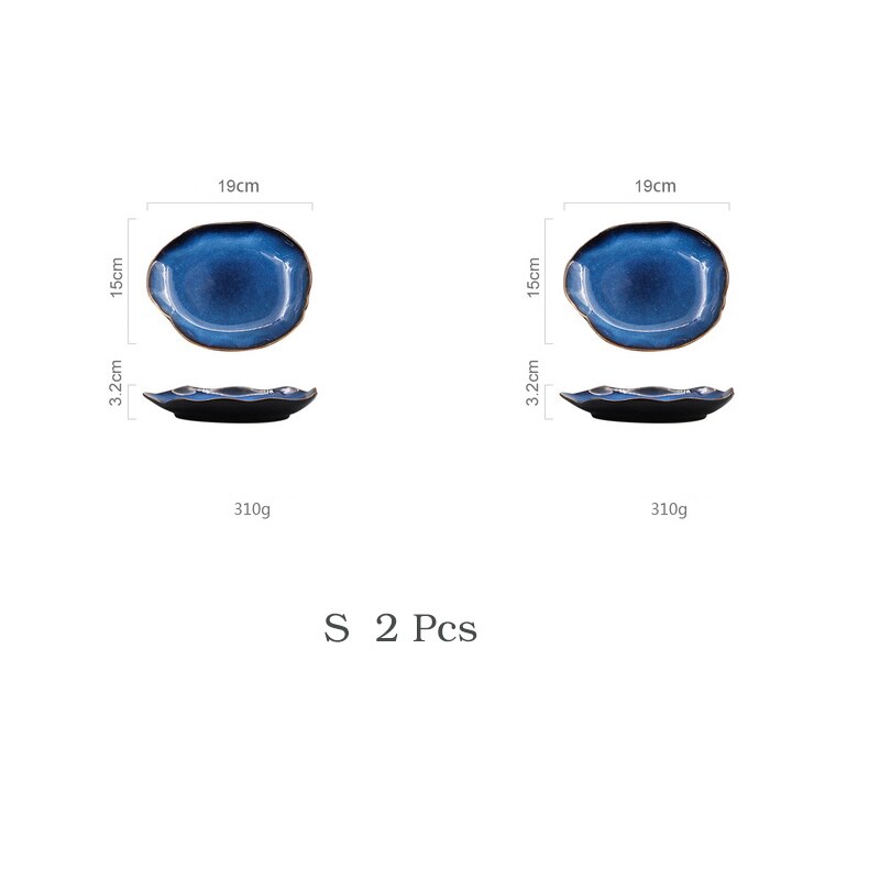 Kinglang 1/2/4 stk nordisk keramik mad fad tallerk... – Grandado