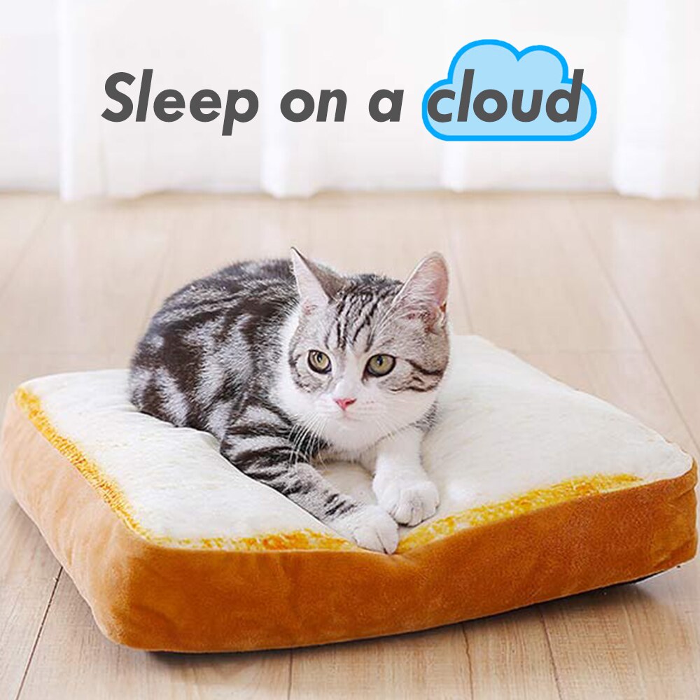 Toast Cat Bed House for Cat Basket Sofa Bread Beds... – Grandado