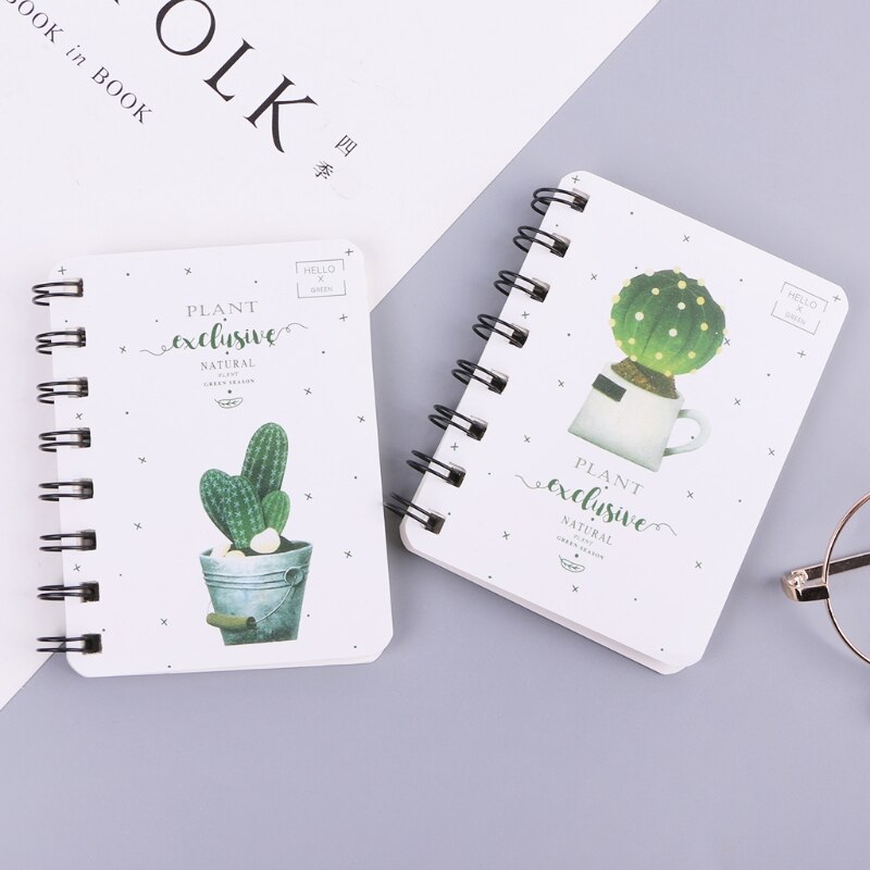 Cute Cactus Daily Office Supplies Planner Spiral N... – Vicedeal