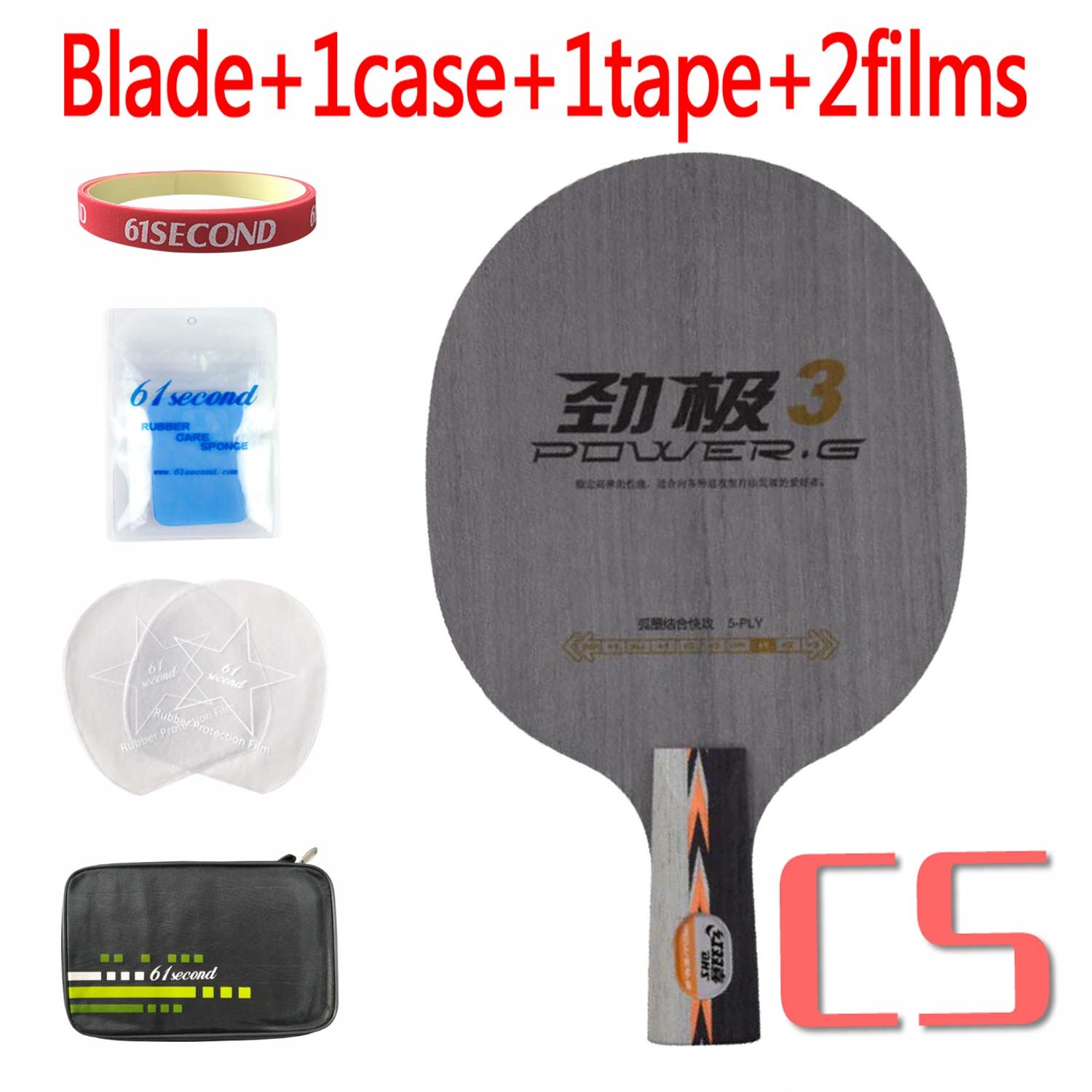 DHS PG3 POWER.G3 PG 3 Table Tennis Blade for PingP... – Grandado