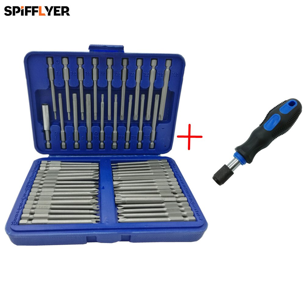 SPIFFYER 50PC Extra Long Bit Set 75mm Long Cr-V Qu... – Grandado