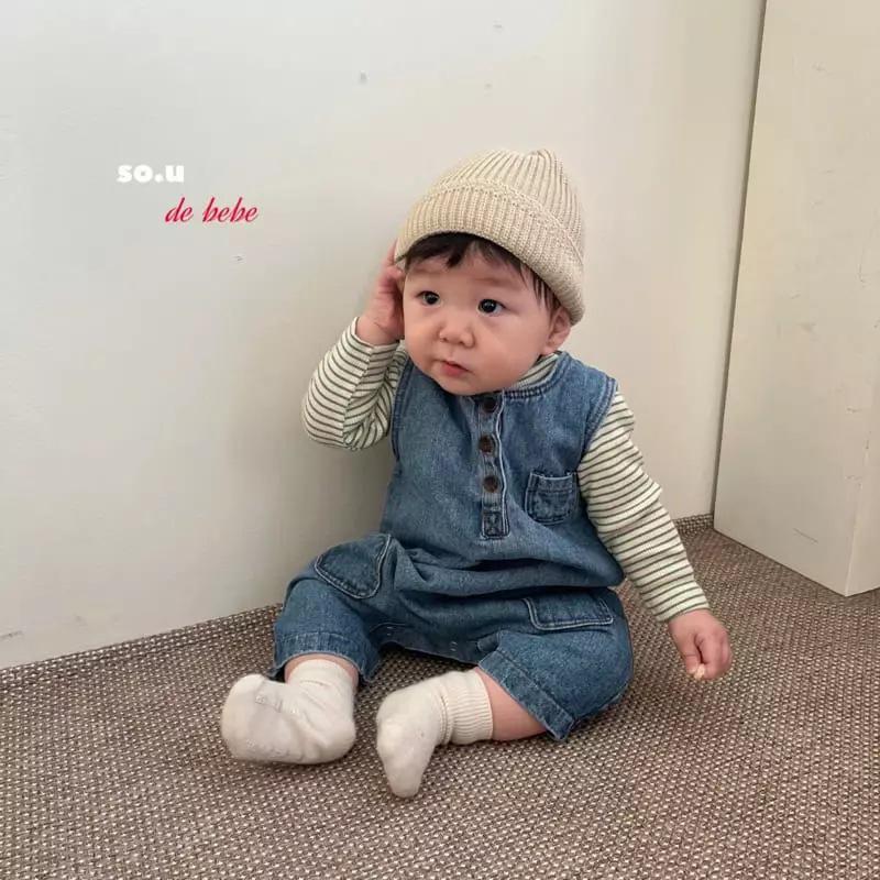 2022 Spring Baby Boy Sleeveless Denim Romper Infan... – Grandado