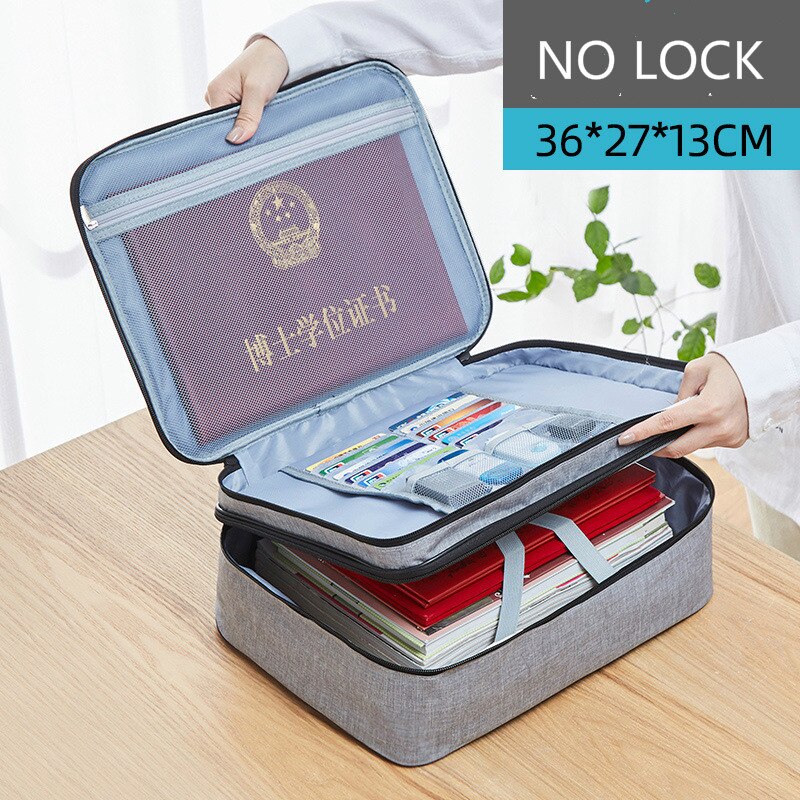 Large Capacity Document Storage Bag Box Waterproof... – Vicedeal