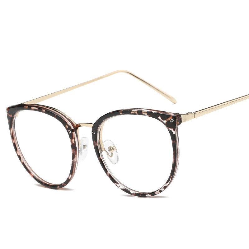 Higodoy Metal Women Round Glasses Frame Men Transp... – Vicedeal