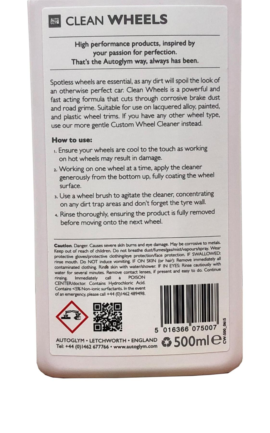 AutoGlym Clean Wheels Rim Cleaner 500 ml – Grandado