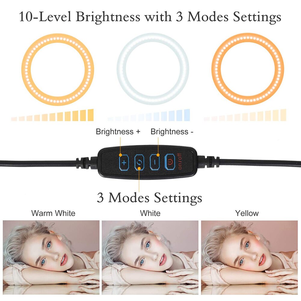 LED Selfie Ring Light USB Powered Portable 26cm Ri... – Grandado