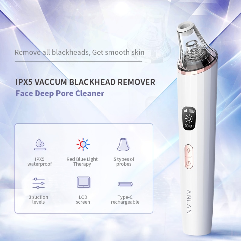 ANLAN Waterproof Blackhead Remover Vacuum Pore Cle... – Grandado