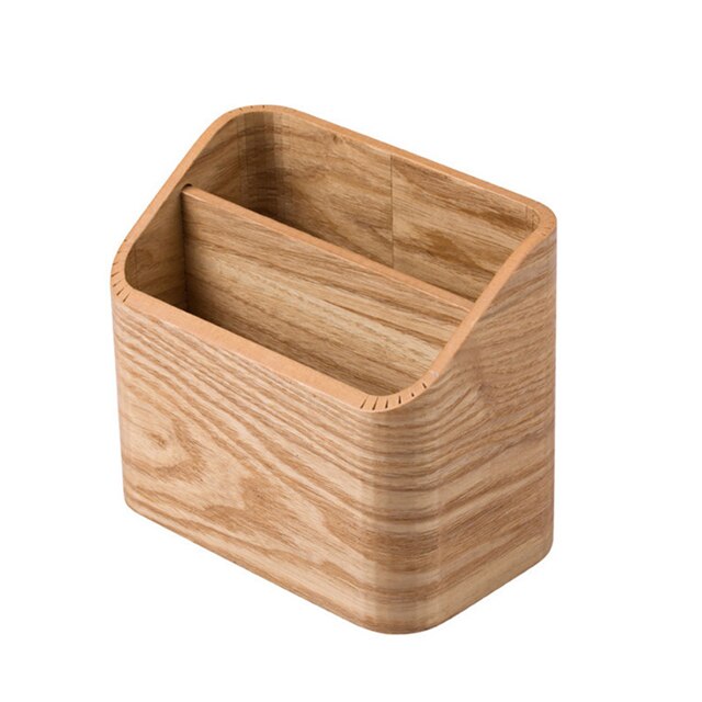 Nature Wood Stationery Holder Desk Organizer Offic... – Grandado