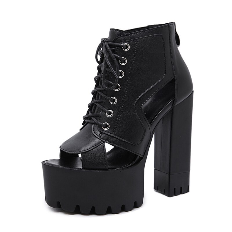 GBHHYNLH Vintage Punk Rock Gothic Sandals Women Th... – Grandado