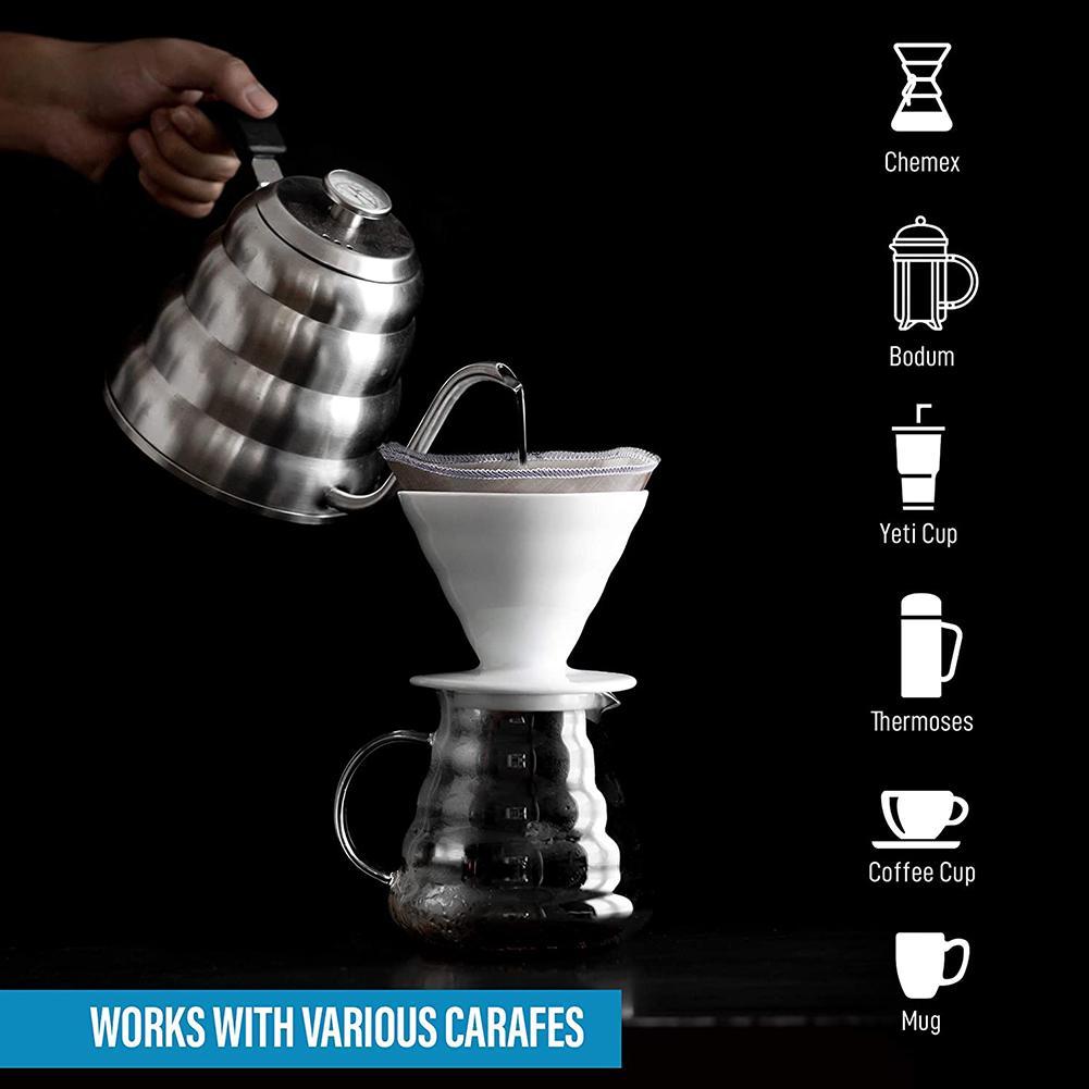 Reusable pour over Coffee Filter Mesh Paperless Co... – Vicedeal