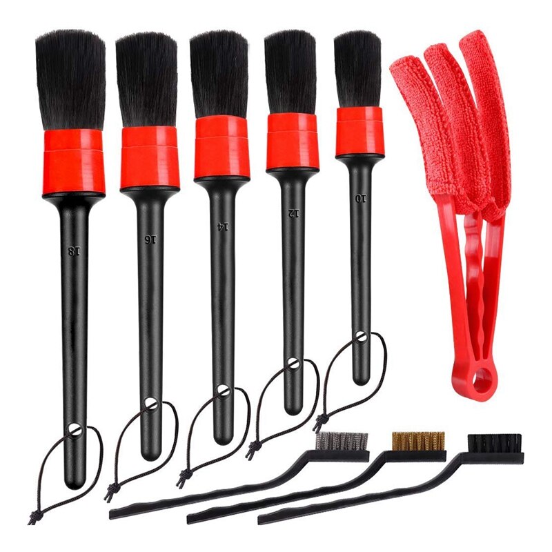 Car Detailing Brush Auto Detail Brush Set Boar Hai... – Grandado